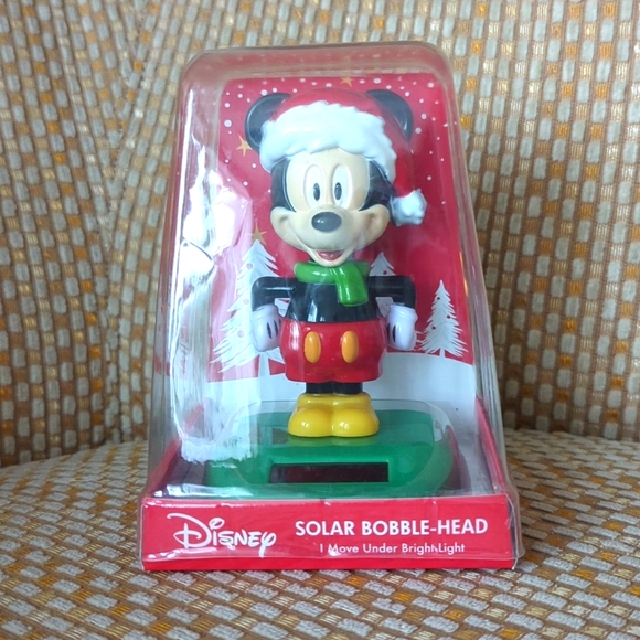 Disney | Holiday | Disneys Mickey Mouse Solar Bobblehead | Poshmark
